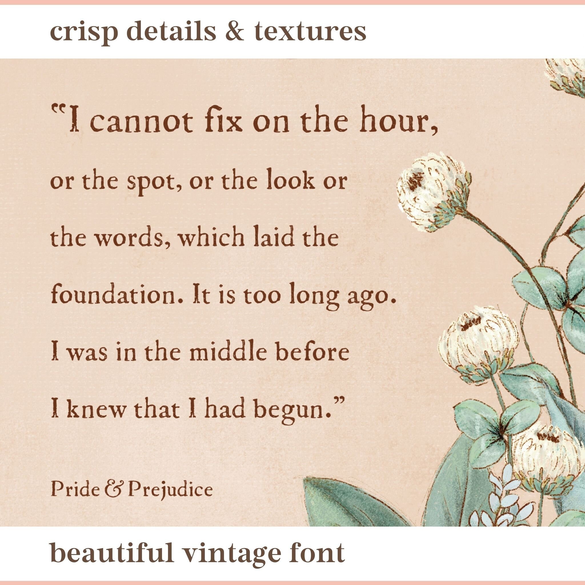 Jane Austen Printable, Digital Jane Austen, Jane Austen Poster, Pride ...