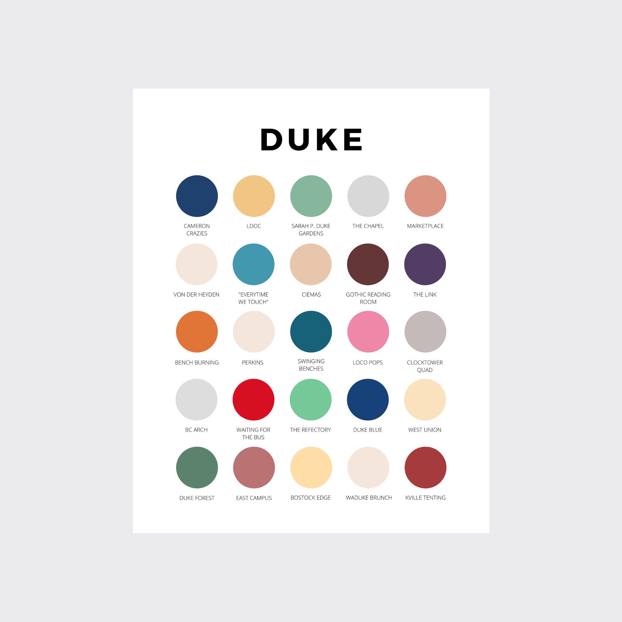 Duke University School Colors