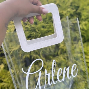 Clear Customizable Purse Gift Bag Clear Bag Personalized - Etsy