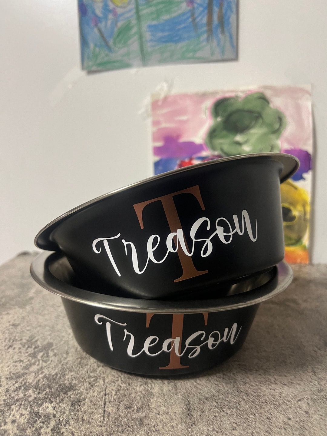Personalized Dog Bowl | Stainless Steel Dog Bowl | Dog Lover Gifts ...