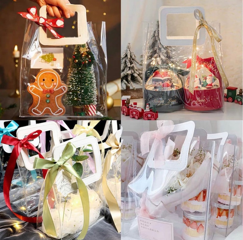 Clear Customizable Purse Gift Bag Clear Bag Personalized - Etsy