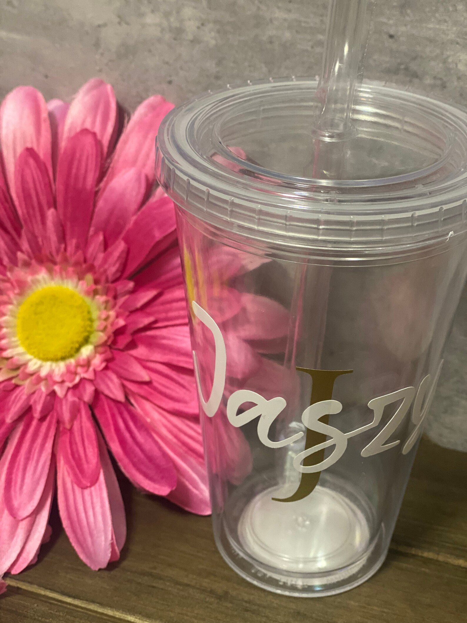 Personalized Name Straw Acrylic Tumbler Customized Straw - Etsy