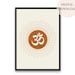 Aum Print | Om Wall Art | Om Symbol | Prayer/pooja Room Decor | Digital ...