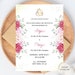 Indian Engagement Invitation Card | Floral Engagement Invite | Ring ...