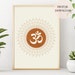 Aum Print | Om Wall Art | Om Symbol | Prayer/pooja Room Decor | Digital ...