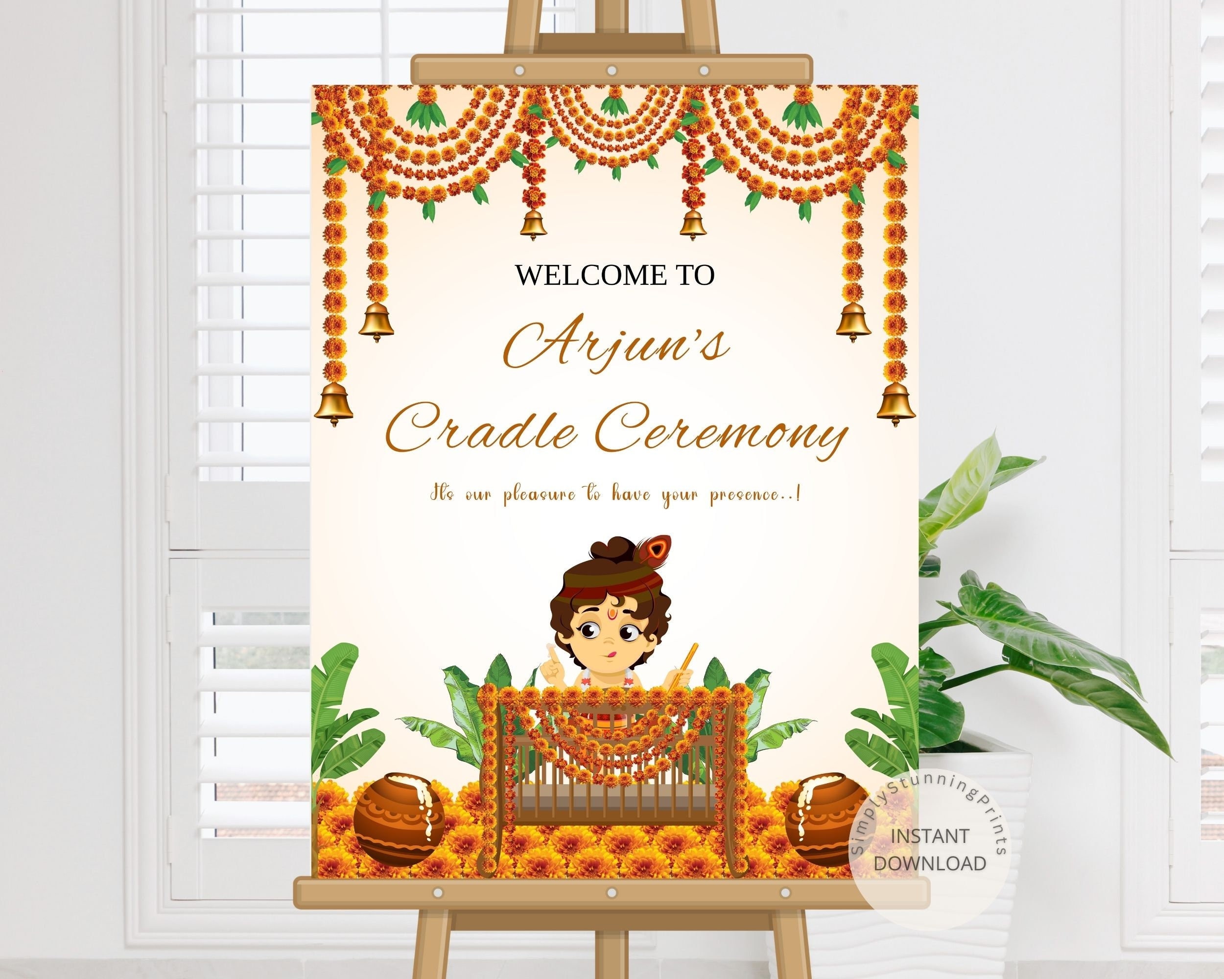 Cradle Ceremony Welcome Sign | Naming Ceremony Welcome Sign | Cradle ...