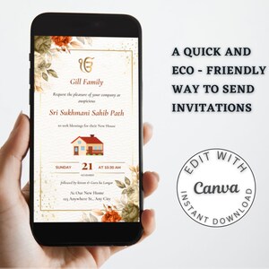 Sukhmani Sahib Path Invitation Card | Sikh House Warming Sukhmani Sahib ...