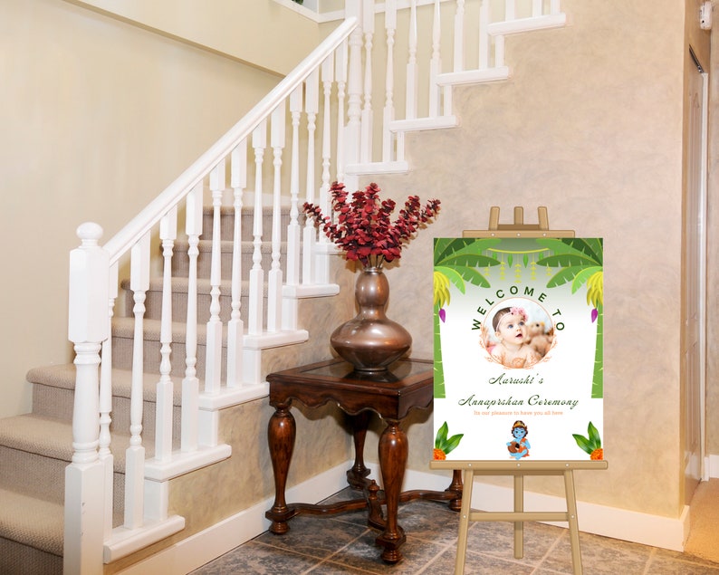 Annaprashan Welcome Sign First Rice Feeding Ceremony Sign - Etsy