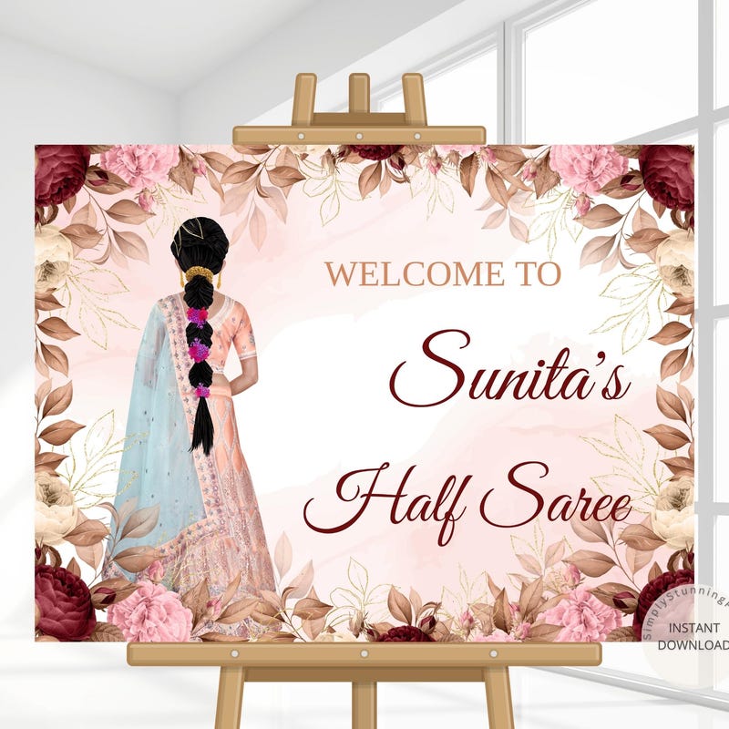 Half Sari Ceremony Decor - Etsy