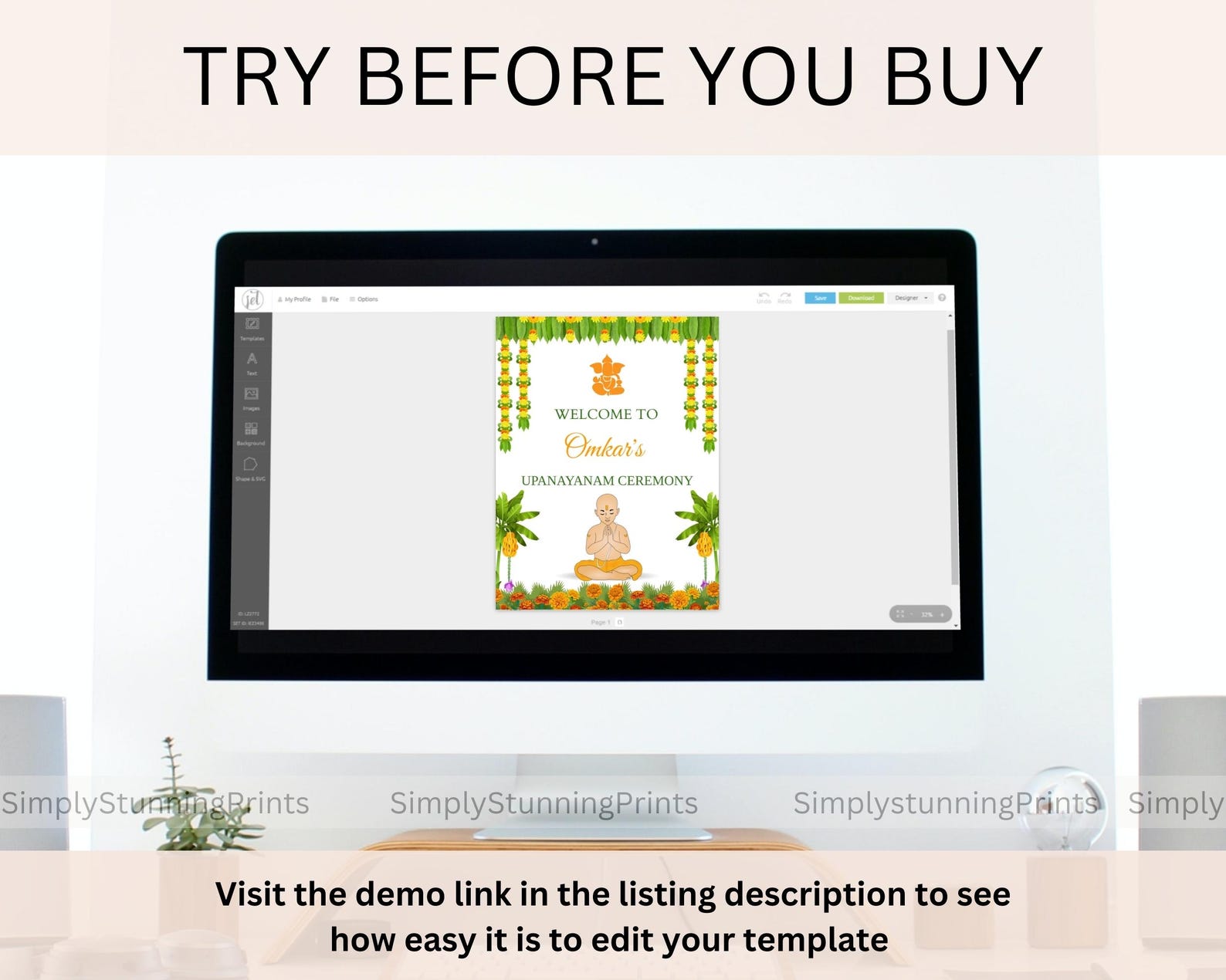 Upanayanam Welcome Sign: Thread Ceremony Poster (digital Download) - Etsy