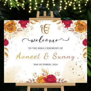 Indian Roka Ceremony as Engagement Welcome Sign | Roka Ceremony ...