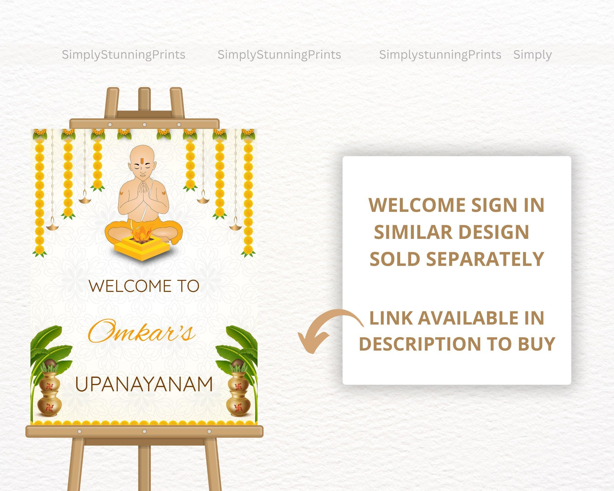 Buy Upanayanam Invitation: Traditional Indian Thread Ceremony (digital ...