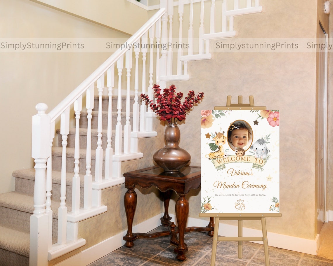 Mundan Ceremony Photo Welcome Sign Mundan Entry Sign Mundan Decoration ...