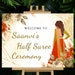 Half Saree Ceremony Sign Half Saree Welcome Poster Saree Ceremony Decor ...
