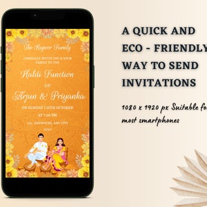 Haldi Ceremony Invitation Template Pithi Invitation as Maiyan Invite ...