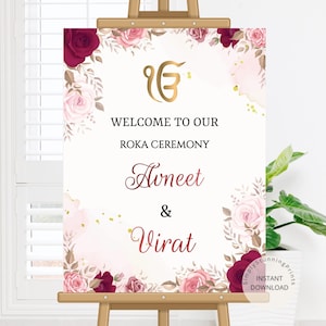 Indian Roka Ceremony as Engagement Welcome Sign | Roka Ceremony ...