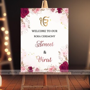 Indian Roka Ceremony as Engagement Welcome Sign | Roka Ceremony ...