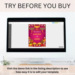 Jaggo Night Welcome Sign | Sikh Wedding Decoration Poster | Panjabi ...