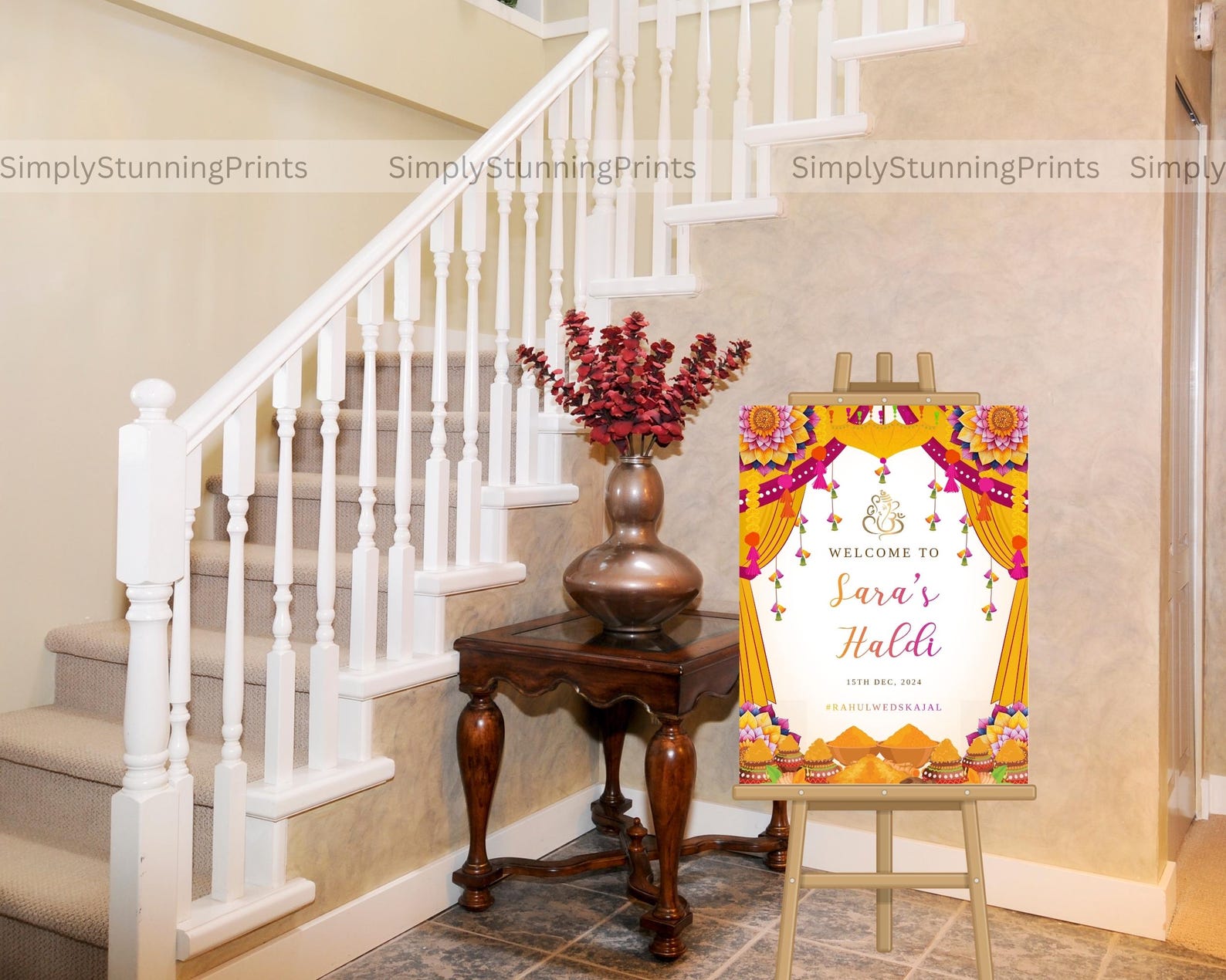 Haldi Ceremony Welcome Sign as Pithi Sign Indian Haldi Decoration Sign ...