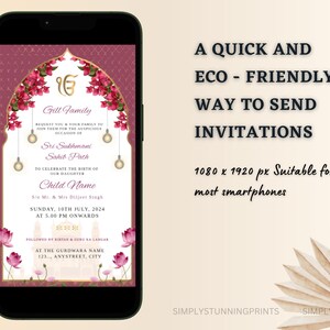 Sri Sukhmani Sahib Path Invitation | Sikh Birthday Invitation | Akhand ...