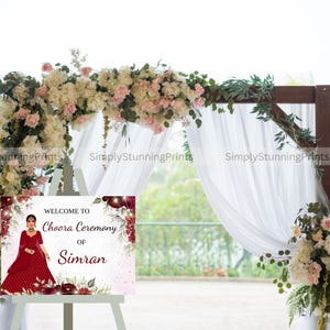 Choora Ceremony Welcome Sign Panjabi Choora Welcome Sign Chooda Signs ...