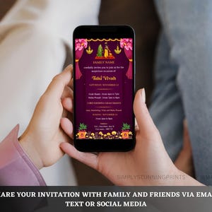 Tulsi Vivah Invitation Template Indian Puja Invitation Traditional ...