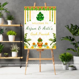 Indian Grah Pravesh Welcome Sign | Welcome Sign House Warming | Griha ...