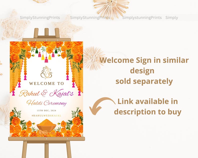 Editable Haldi Ceremony Invitation: Indian Haldi Night Card (digital ...