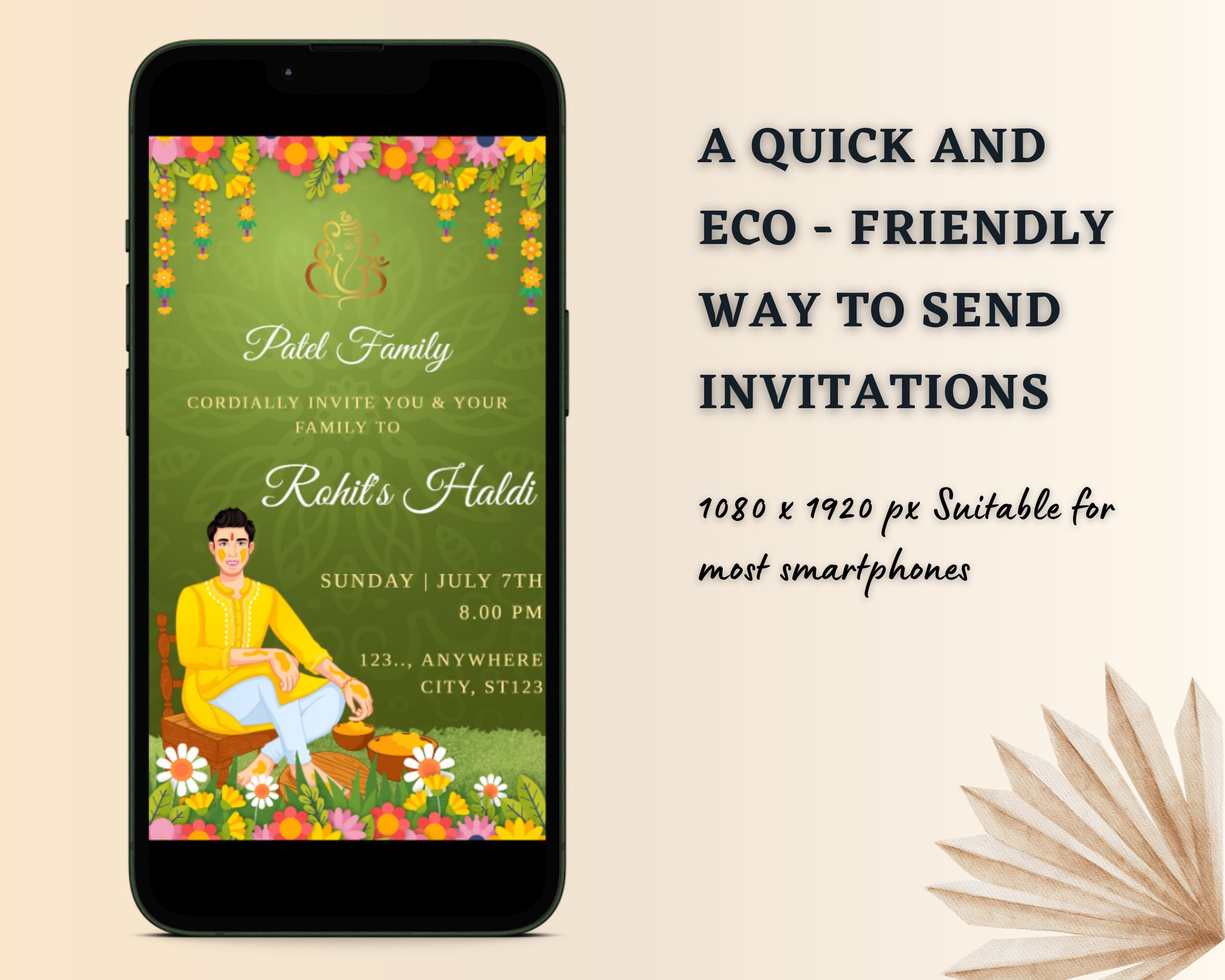 Boy Haldi Invitation Template Pithi Invitation as Maiyan Invite ...