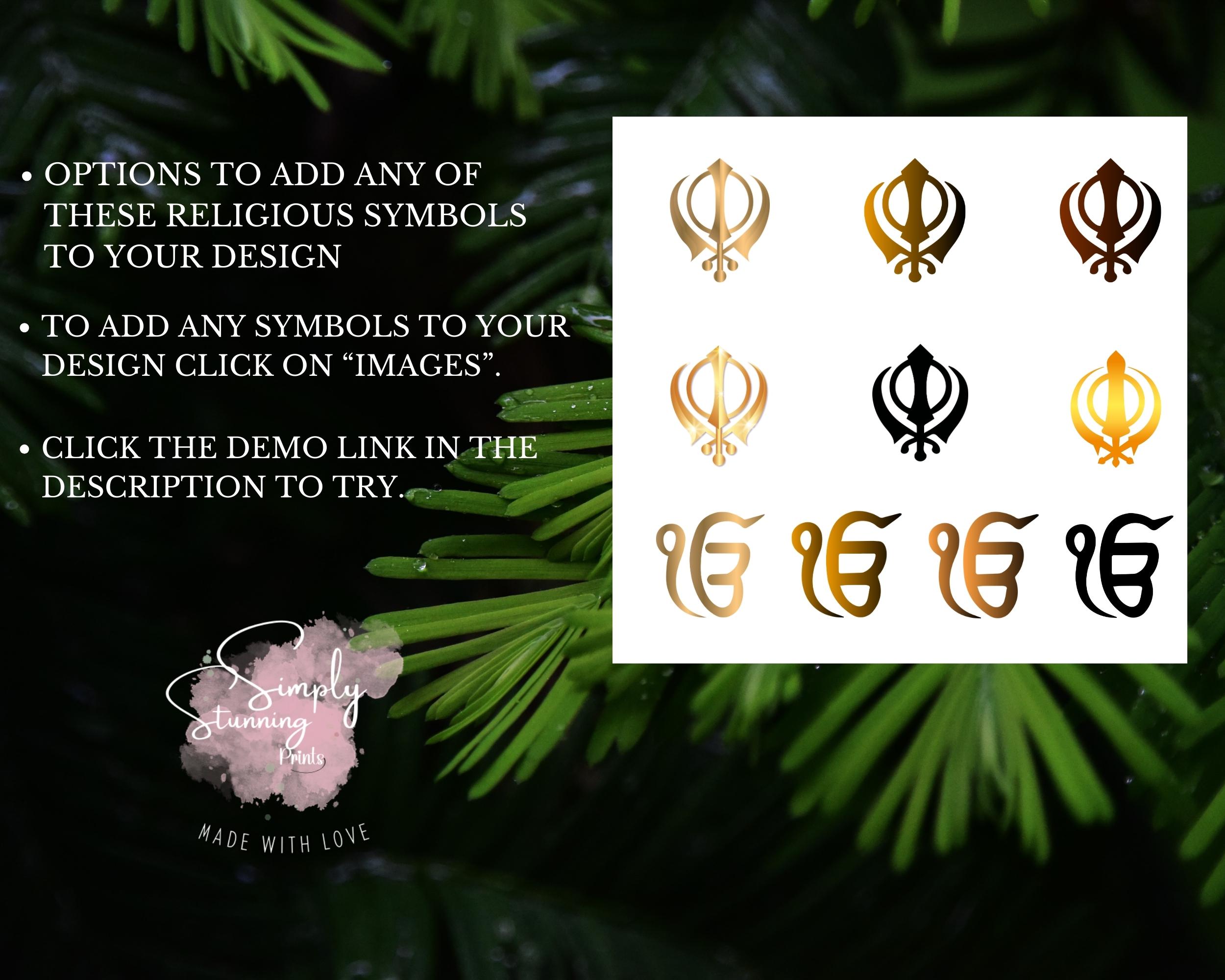 Sri Akhand Path Welcome Sign for New Home Sikh Wedding Welcome Sign ...