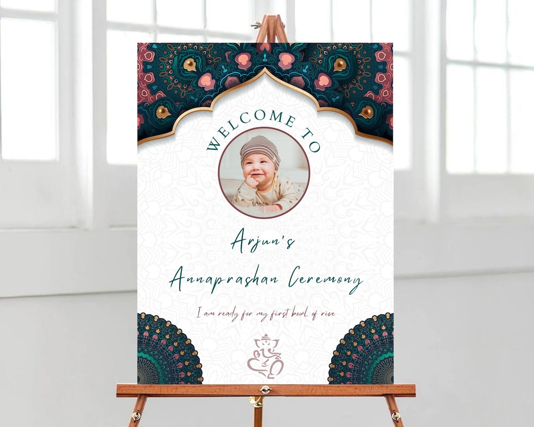 Annaprasana Ceremony Welcome Sign Pasni Welcome Sign - Etsy