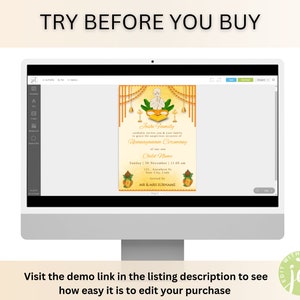 Upanayanam Ceremony Invitation as Thread Ceremony | Janoi Ceremony ...