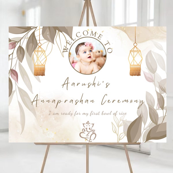 Rice Feeding Ceremony Banner - Etsy