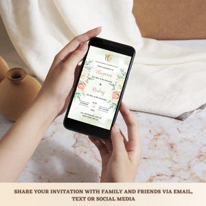 Indian Roka Ceremony Invitation Card as Engagement Card | Floral ...