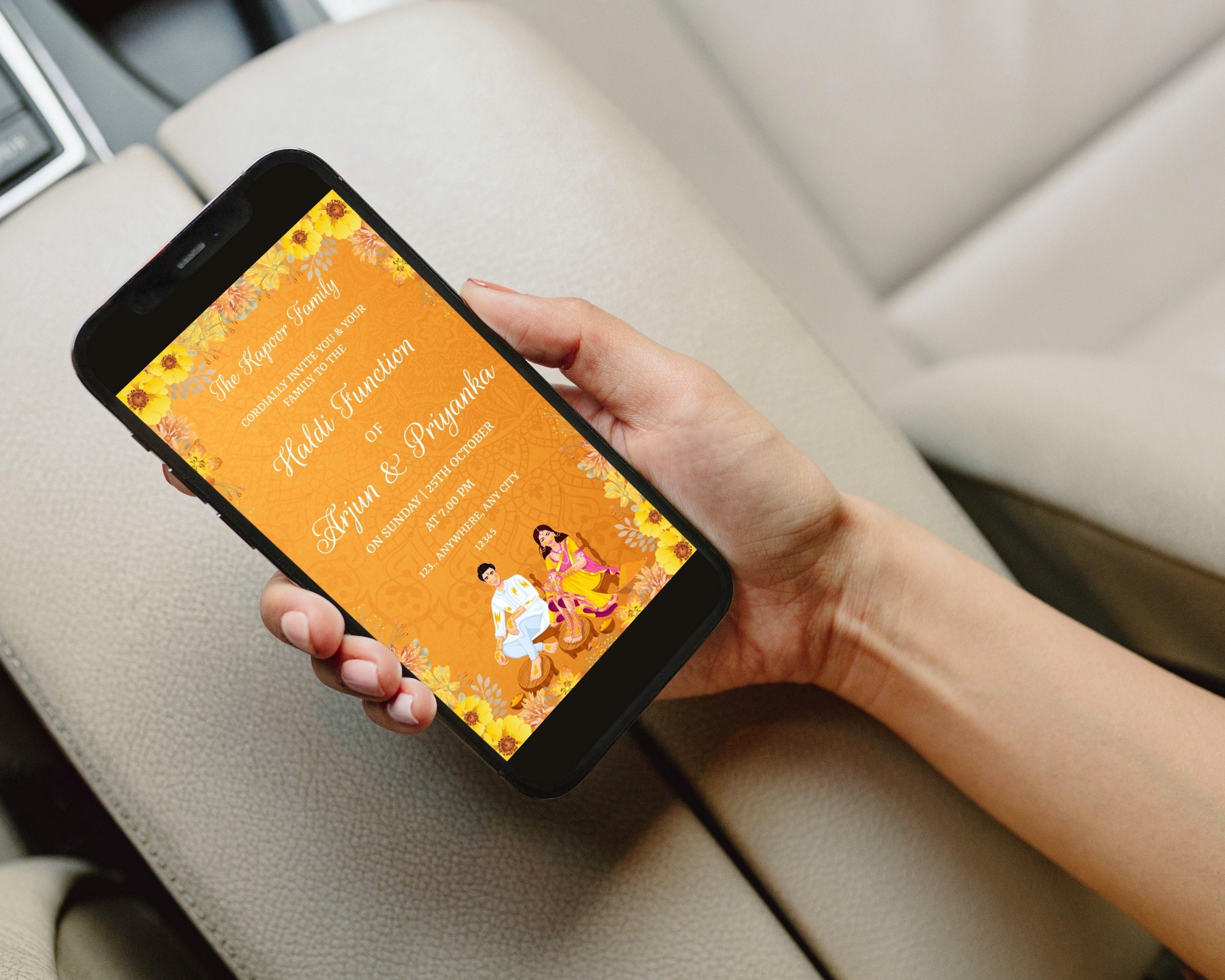 Haldi Ceremony Invitation Template Pithi Invitation as Maiyan Invite ...