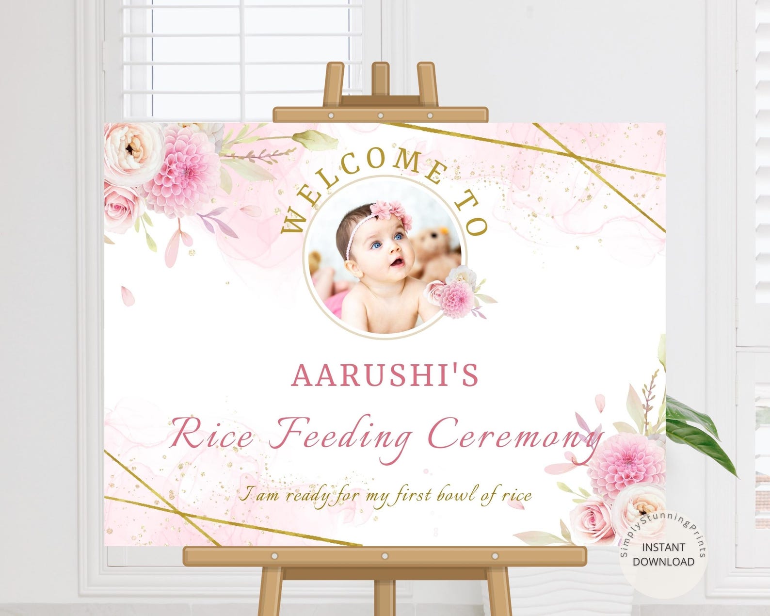 Rice Feeding Ceremony Welcome Sign Pasni Ceremony Welcome Sign ...