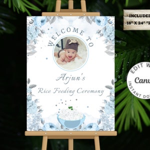 Rice Feeding Welcome Sign Boy | Rice Feeding Decoration | Annaprashan ...