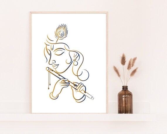 Simple Paintings Of Lord Krishna