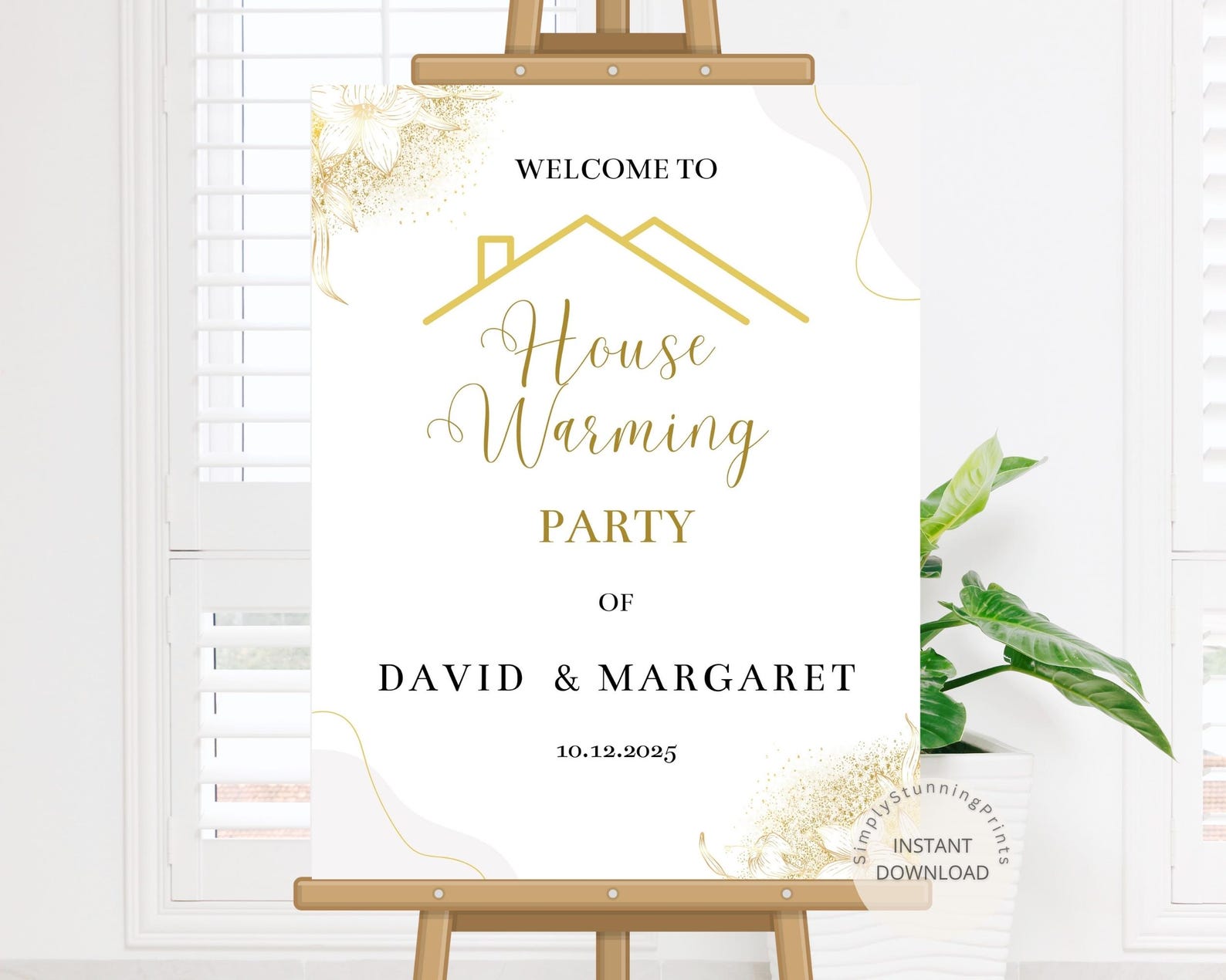 Simple Housewarming Welcome Sign | House Warming Party Welcome Board ...