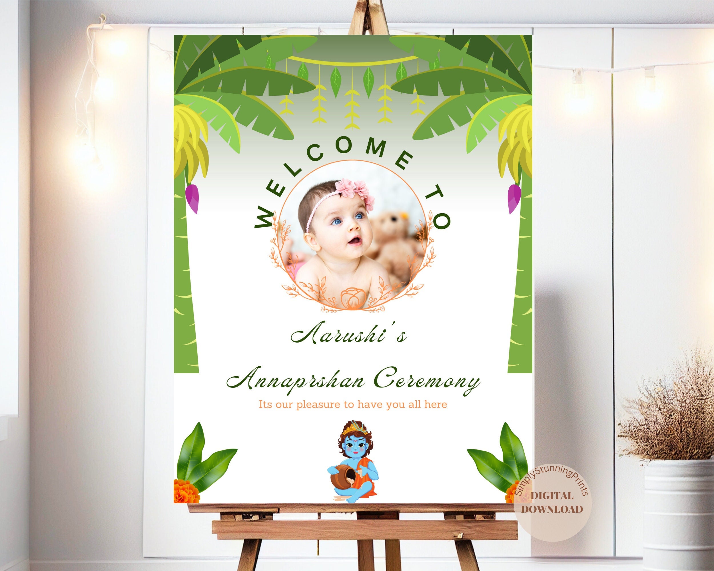 Annaprashan Welcome Sign First Rice Feeding Ceremony Sign - Etsy