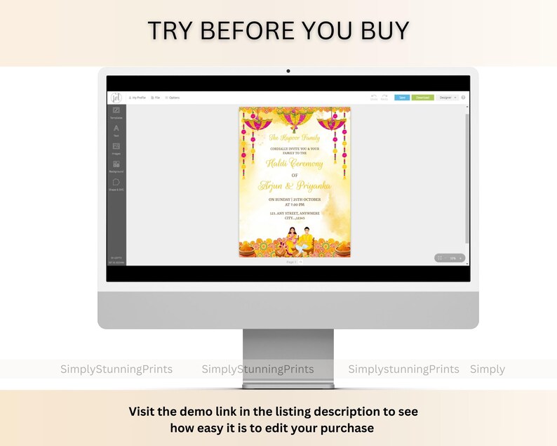 Indian Haldi Invitation Card Pithi Ceremony Invitation Maiyan ...