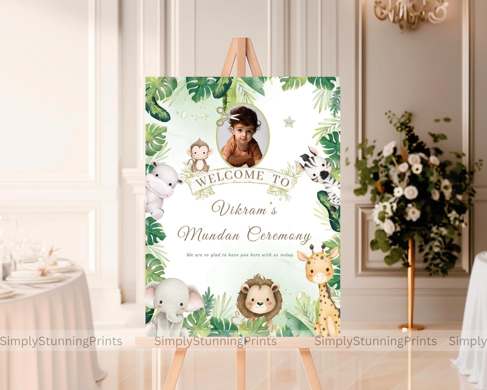 Mundan Ceremony Photo Welcome Sign | Mundan Function Entry Sign ...