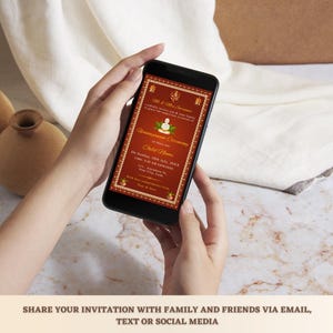 Thread Ceremony Invitation Card | Janoi Ceremony Invite | Upanayanam ...