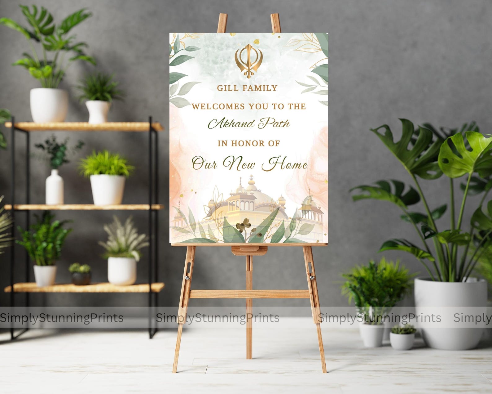 Sikh Akhand Path Welcome Sign: New Home Housewarming Decor (digital ...
