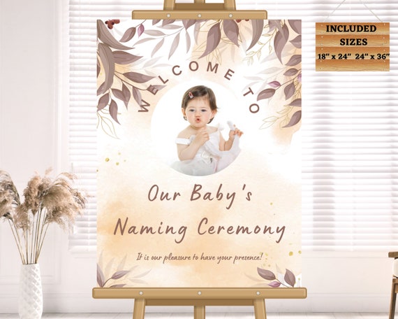 Naming Ceremony Backdrop