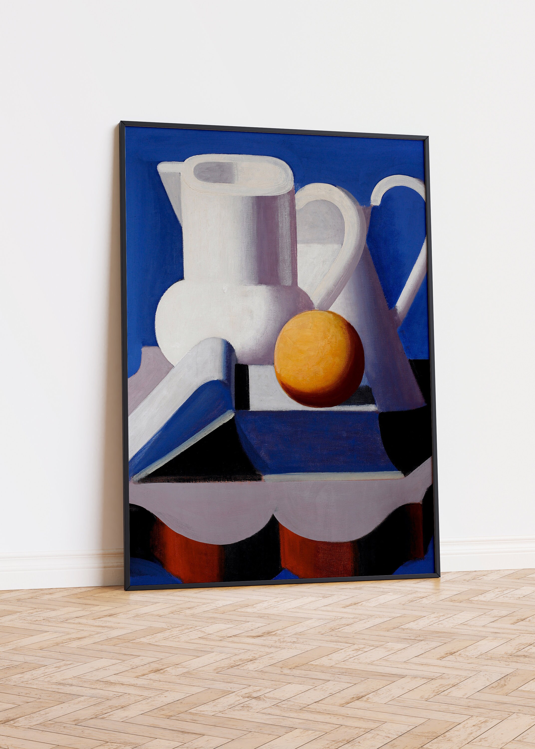 Still Life Print Blue Abstract Art Contemporary Decor - Etsy