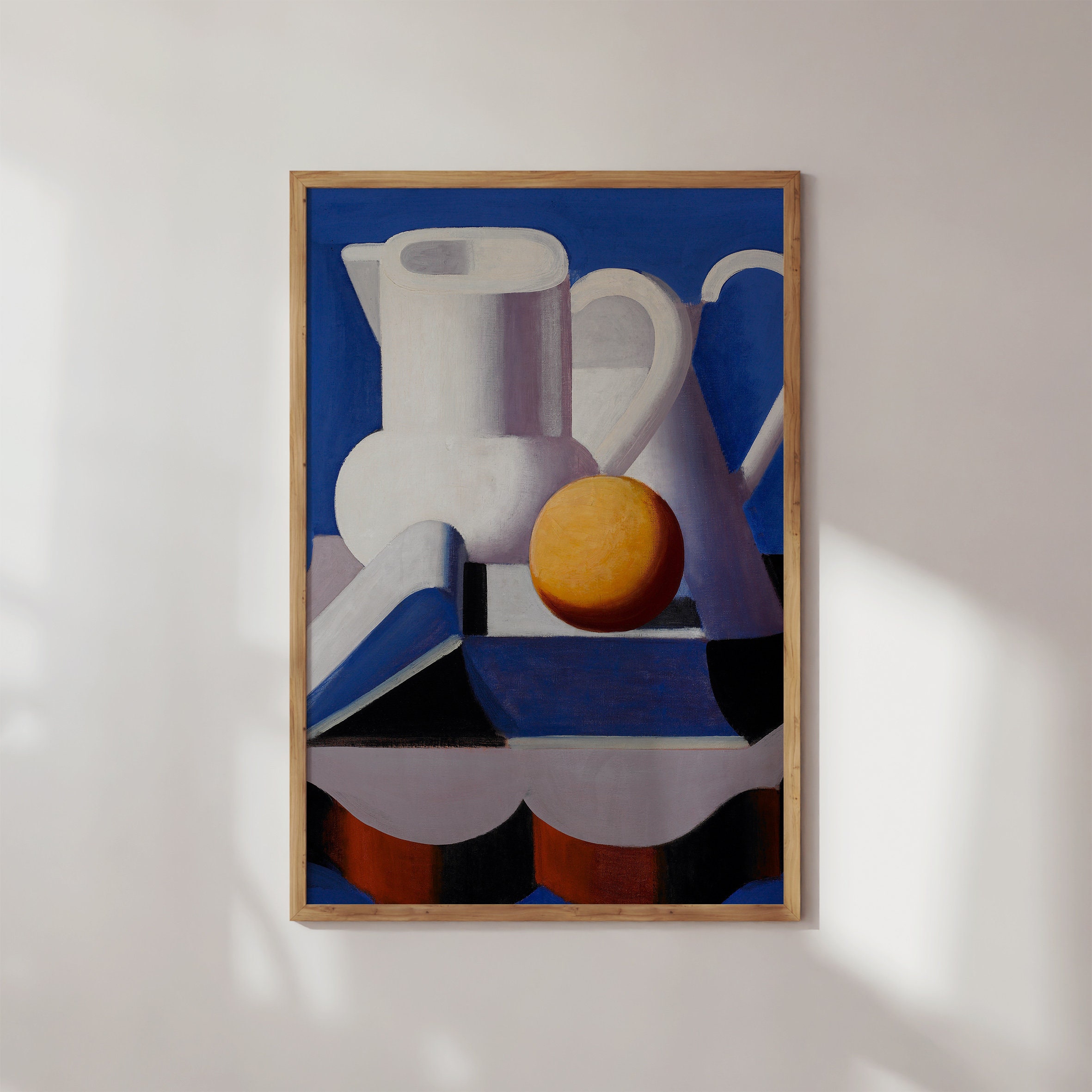 Still Life Print Blue Abstract Art Contemporary Decor - Etsy