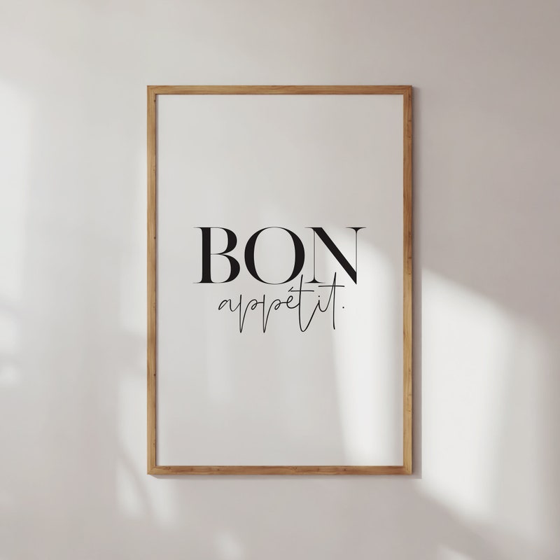 Bon Appetit Sign - Etsy