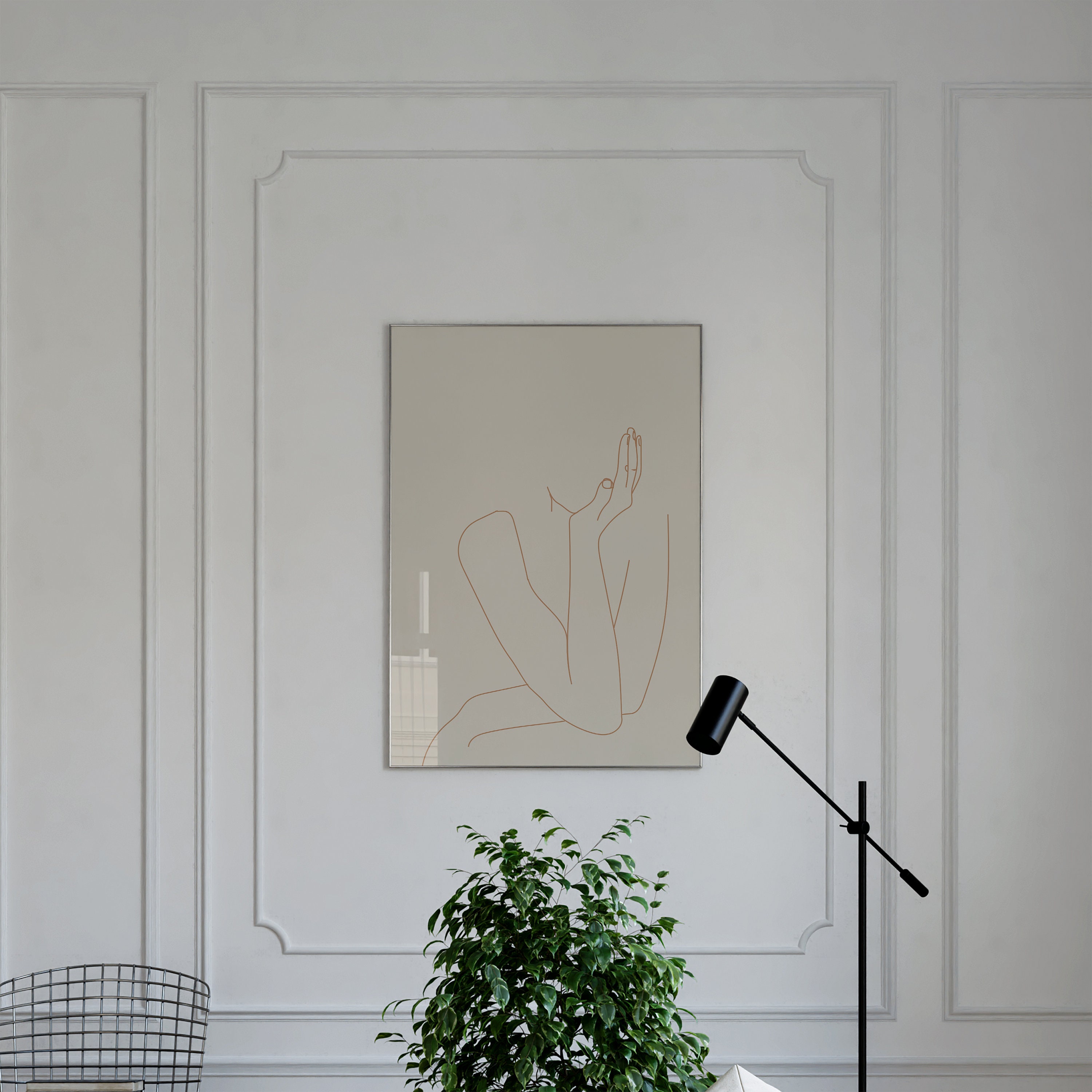 Female Form Line Art Print Woman Line Drawing Minimal Line - Etsy