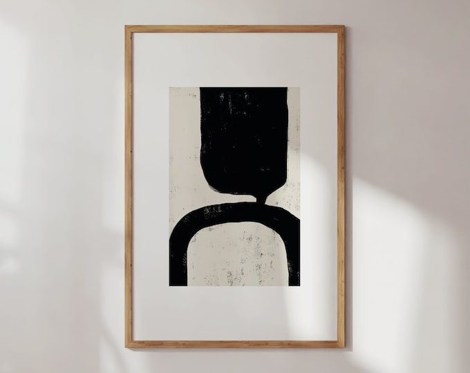 Black Abstract Art Print, Black Abstract Art, Printable Art, Gallery ...